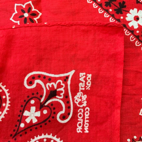 Vintage | Accessories | Vintage Fast Color Paisley Soft Cotton Bandana ...